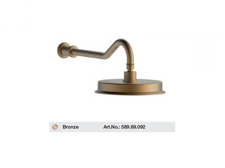 Bát sen đầu gắn tường FUSION màu Bronze Hafele 589.69.092 - Phụ kiện Hafele